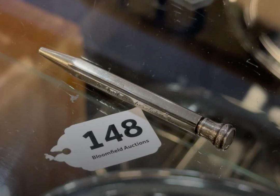 Adolf Hitler's silver-coated pencil sells for 10th of estimate