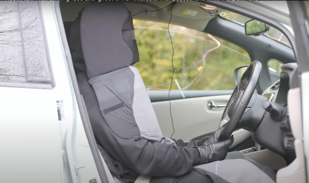 UK driver disguises himself as seat in driverless car experiment ...