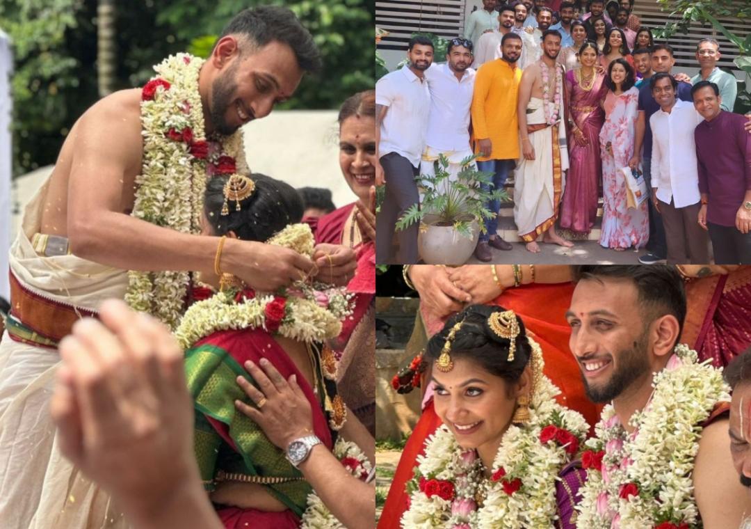 Cricketer Prasidh Krishna gets married to his longtime girlfriend, pics ...