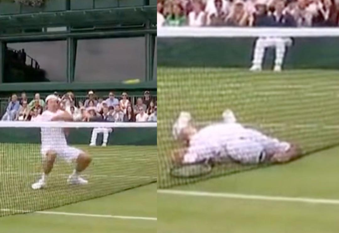 Haas gets floored after being hit on the face by ball during match
