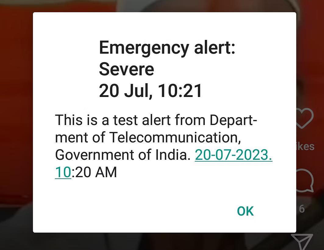 What is the alert system which sent test 'Emergency Alert' from govt ...