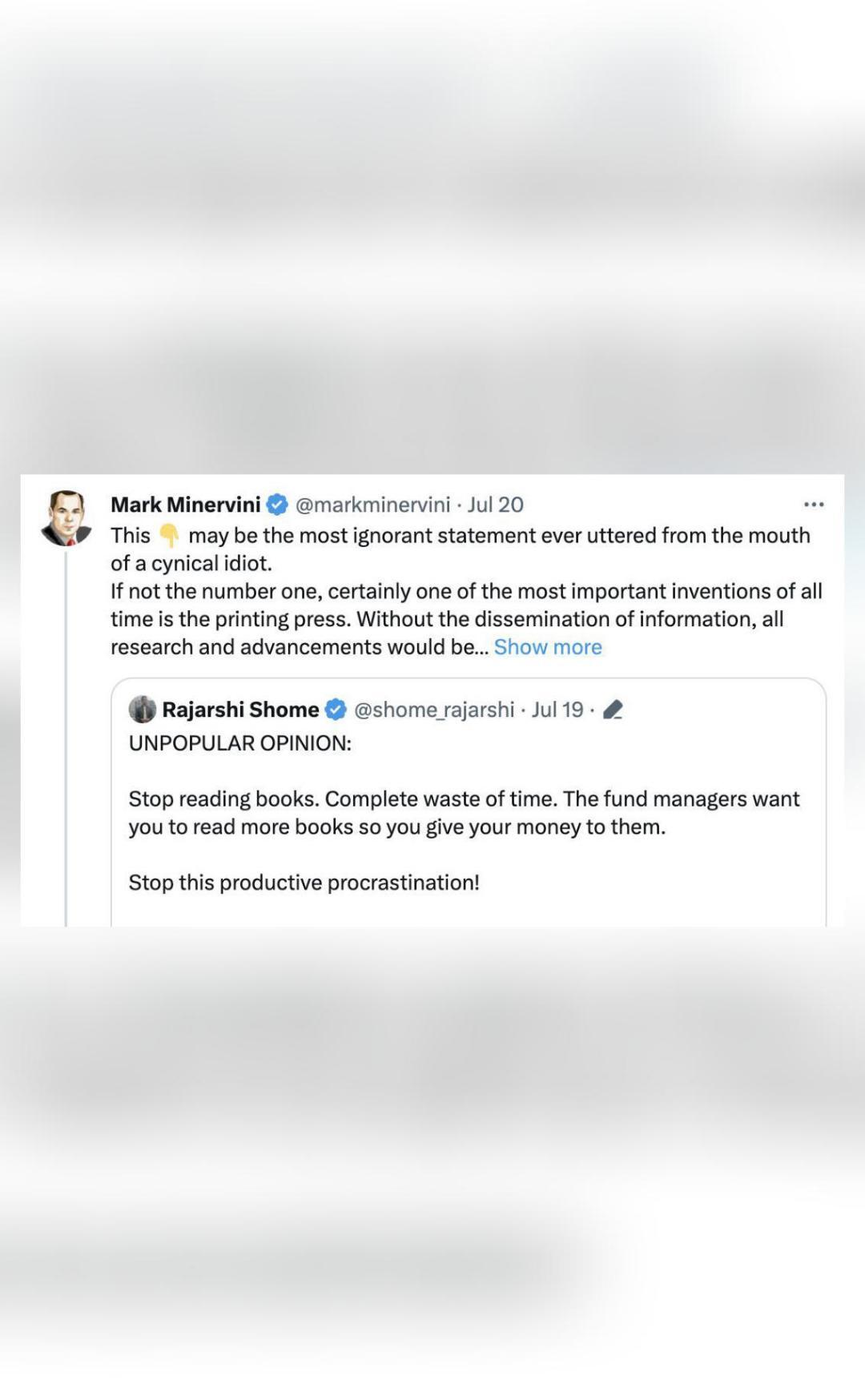 Most ignorant statement ever: Stock legend on finfluencer's advice