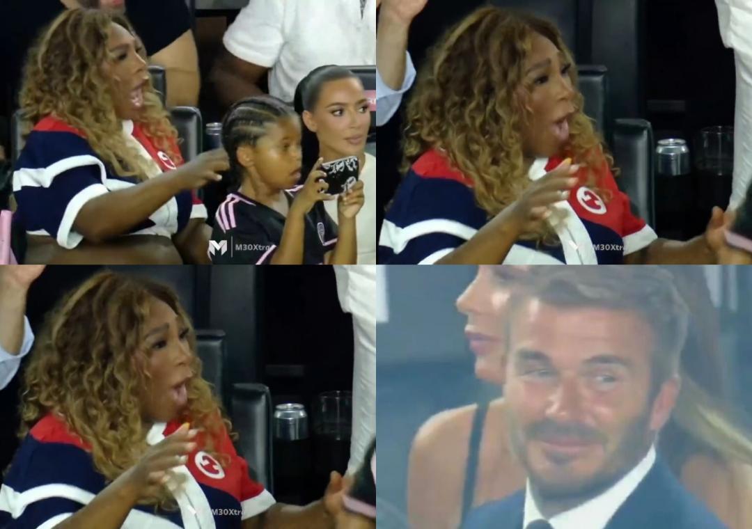 David Beckham cries, Serena Williams left shocked as Messi scores on ...