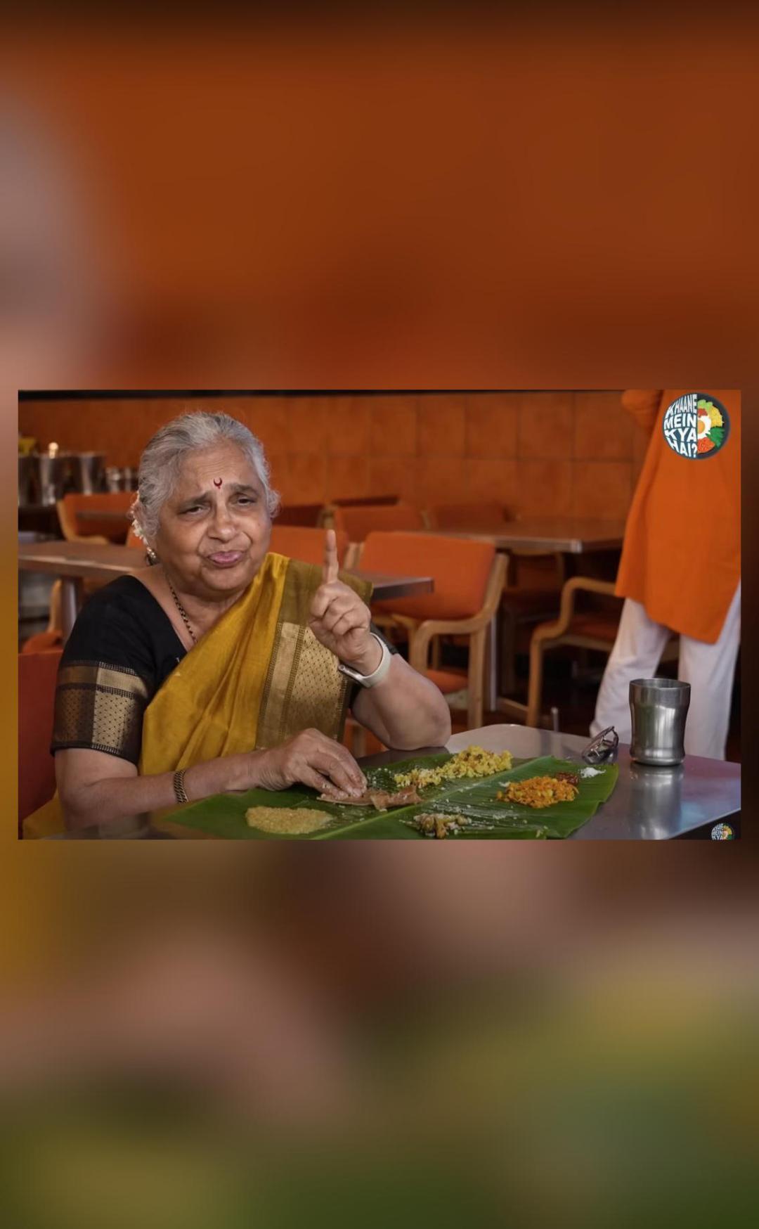 'What if same spoon is used for veg & non-veg,' says Sudha Murty; remark goes viral