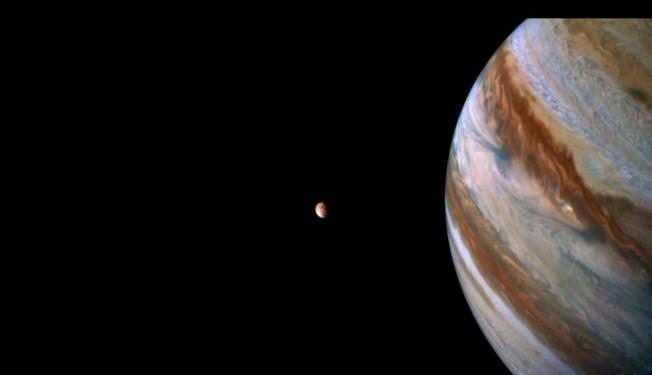NASA shares video of Jupiter and its moon Io taken from JunoCam