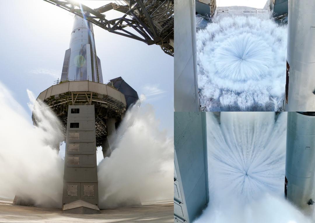 SpaceX runs full-pressure test of Starship flame deflector system