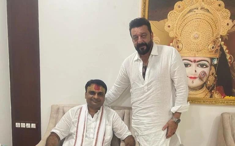 Sanjay shares pic with Sri Uday Acharya on Guru Purnima, pens note