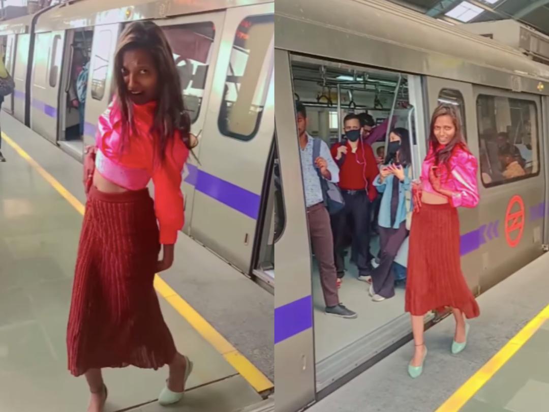 Video of Insta influencer dancing on Delhi Metro platform goes viral ...