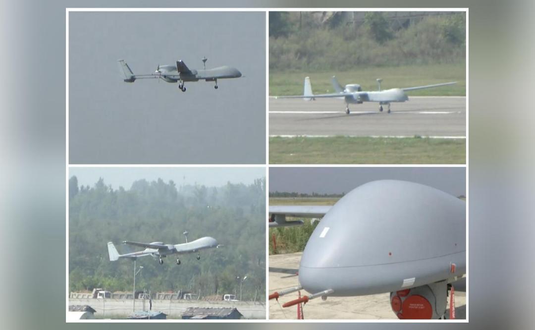 IAF inducts 4 new Heron Mark-2 drones in North, video surfaces ...