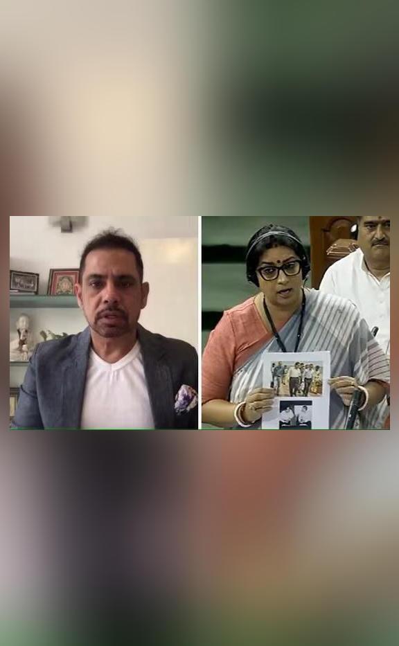 Manipur burning, Irani bringing up my pic with Adani: Robert Vadra