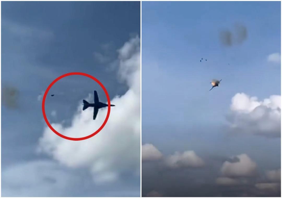 Video shows moment 2 pilots eject from MiG-23 fighter jet before it crashes in US