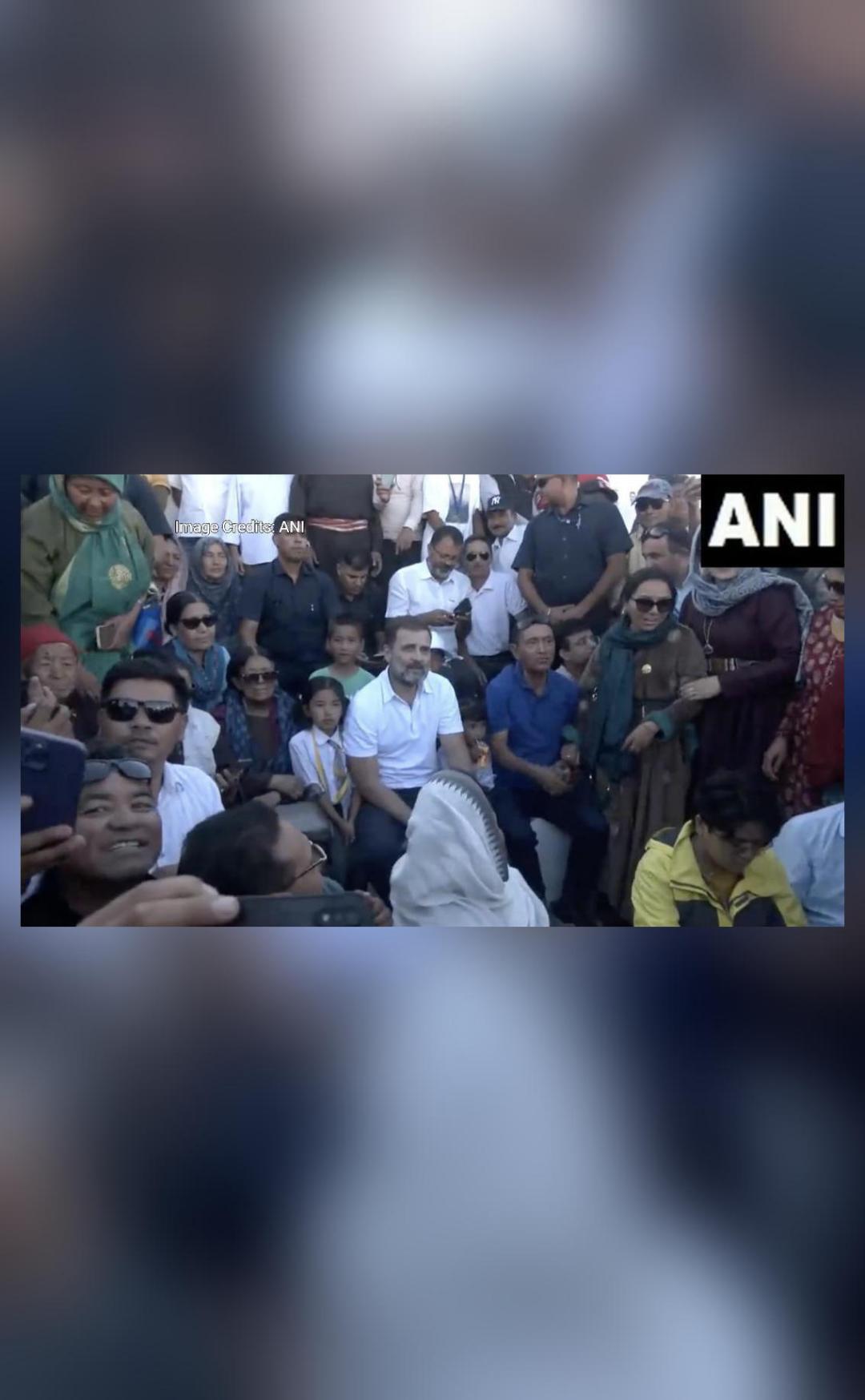 Video shows Rahul watching football match during his Leh visit