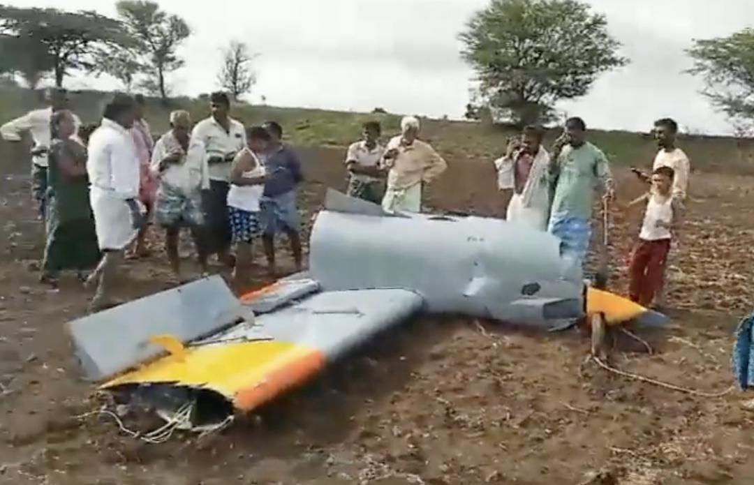 DRDO's Tapas drone crashes in K'taka, video of crash site surfaces