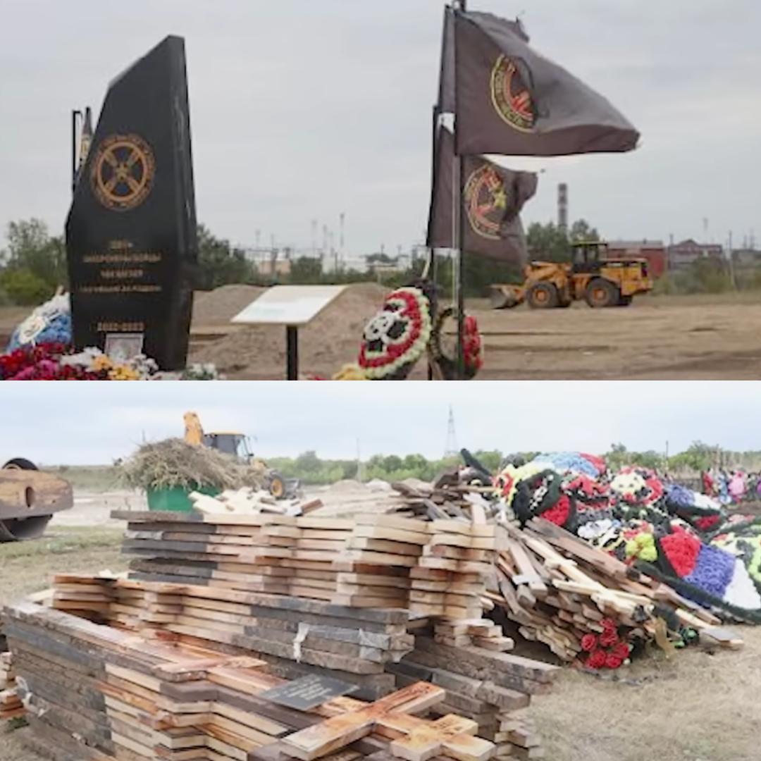 Cemetery set up by Wagner chief Prigozhin demolished in Russia