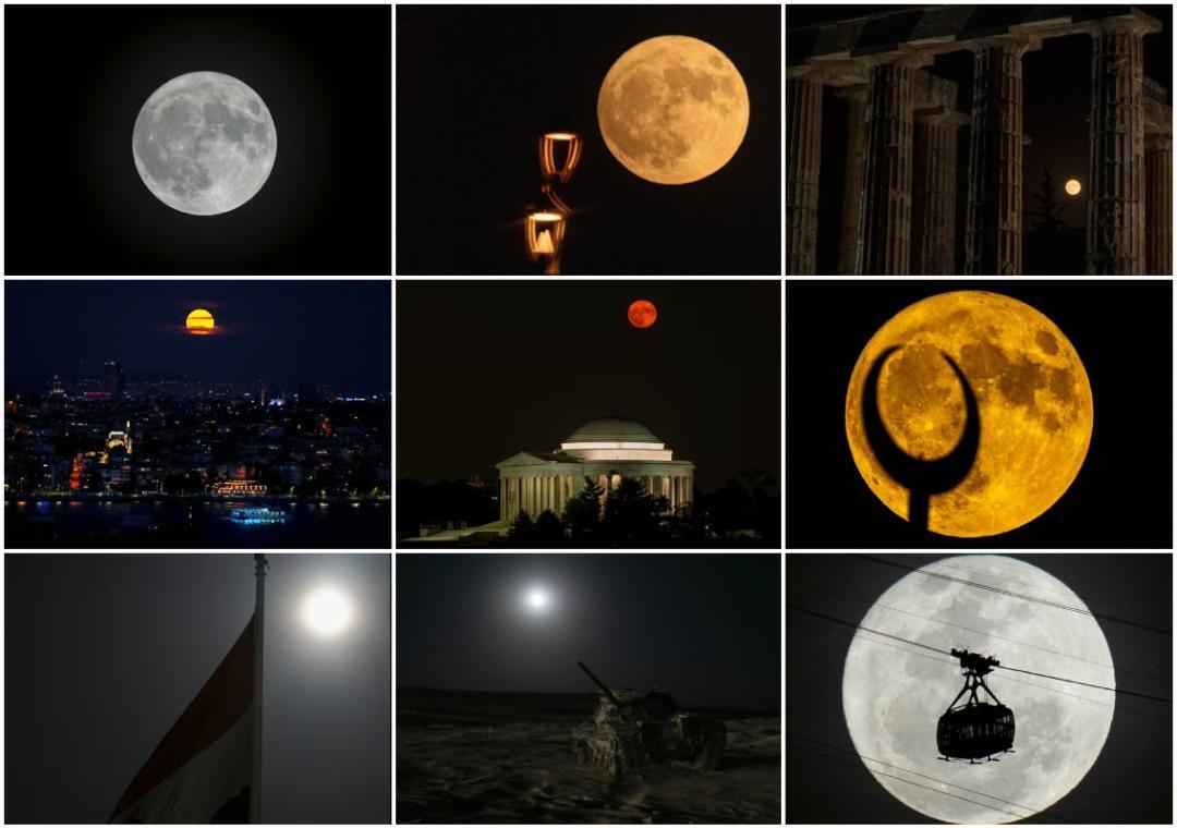 First supermoon of August seen around the world, pics surface