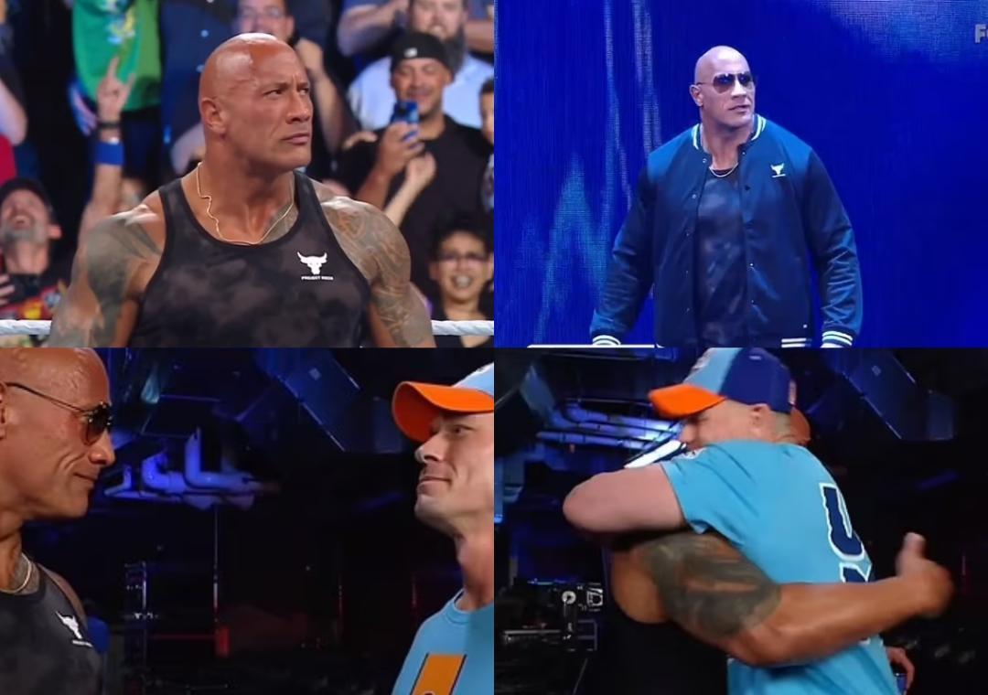 The Rock returns to WWE after 4 years, pic of hug with John Cena goes viral