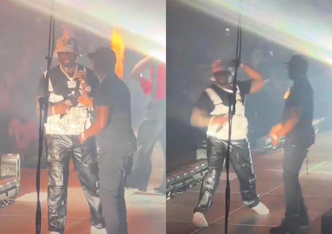 50 Cent angrily throws mic off stage during concert in LA, causes head ...