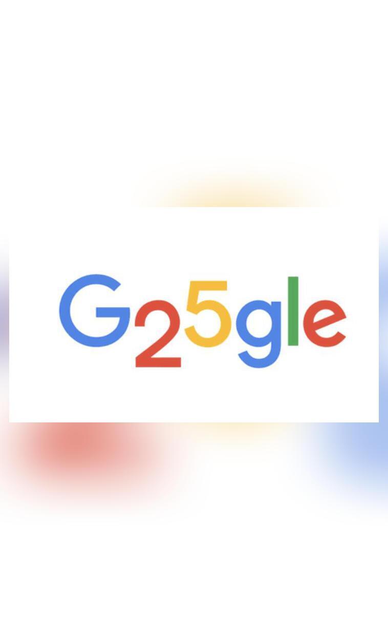 Google celebrates its 25th birthday with a special doodle