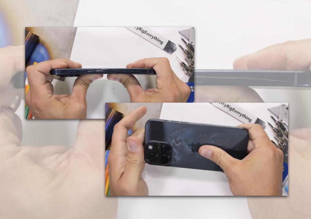 Video shows iPhone 15 Pro Max breaking easily after slight bend, people ...