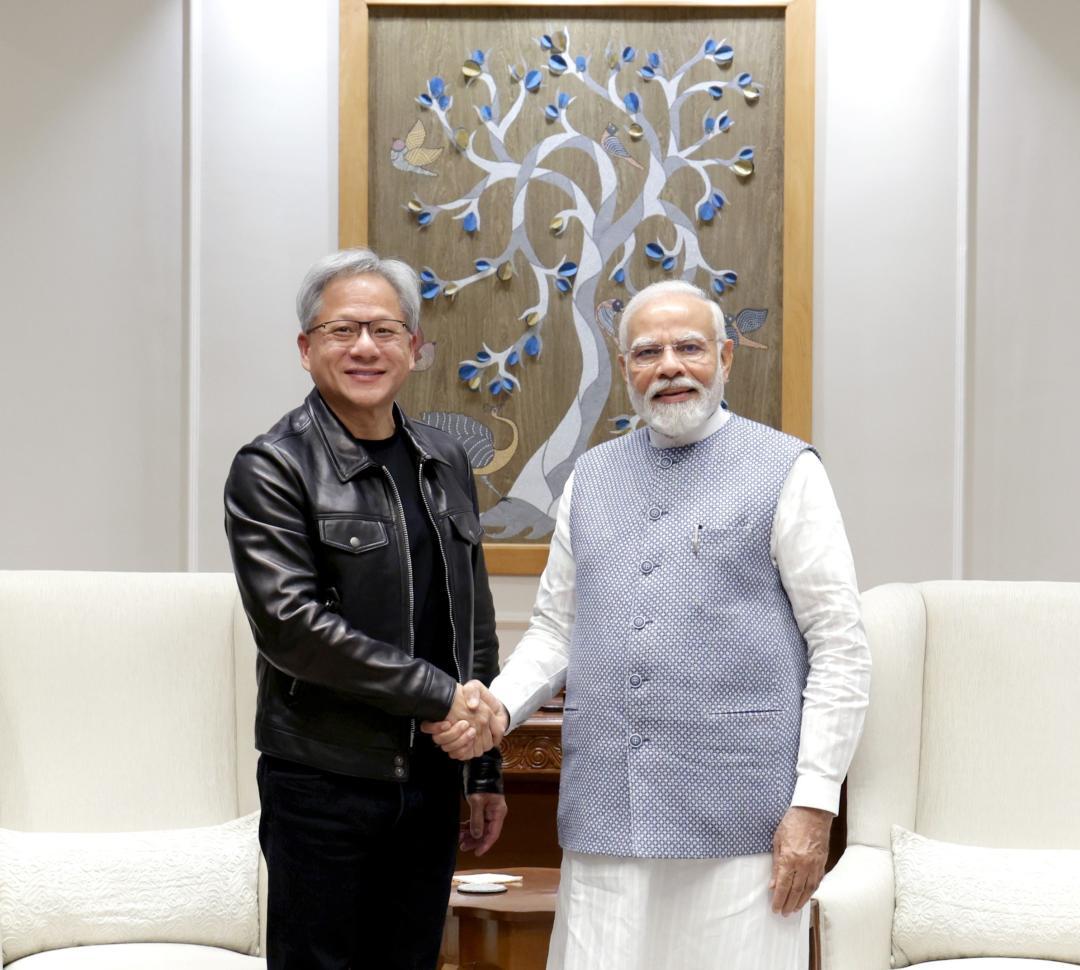 PM Modi meets NVIDIA CEO, talks about India's 'rich' AI potential
