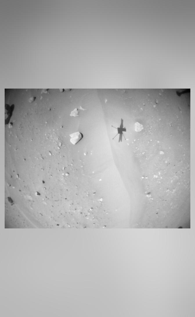 mars rover human shadow