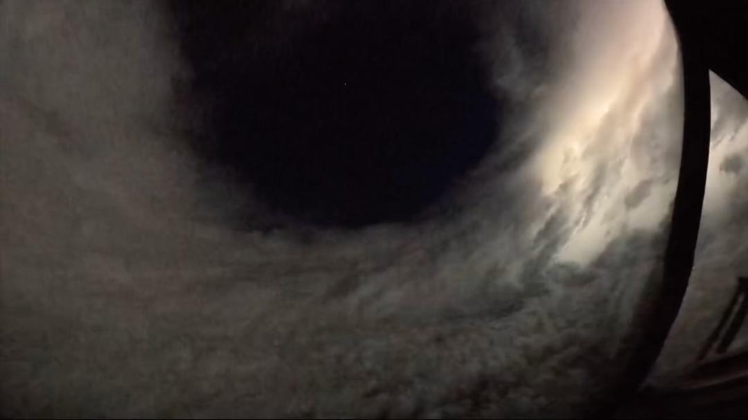 US shares video from plane flying through Hurricane Lee's eye