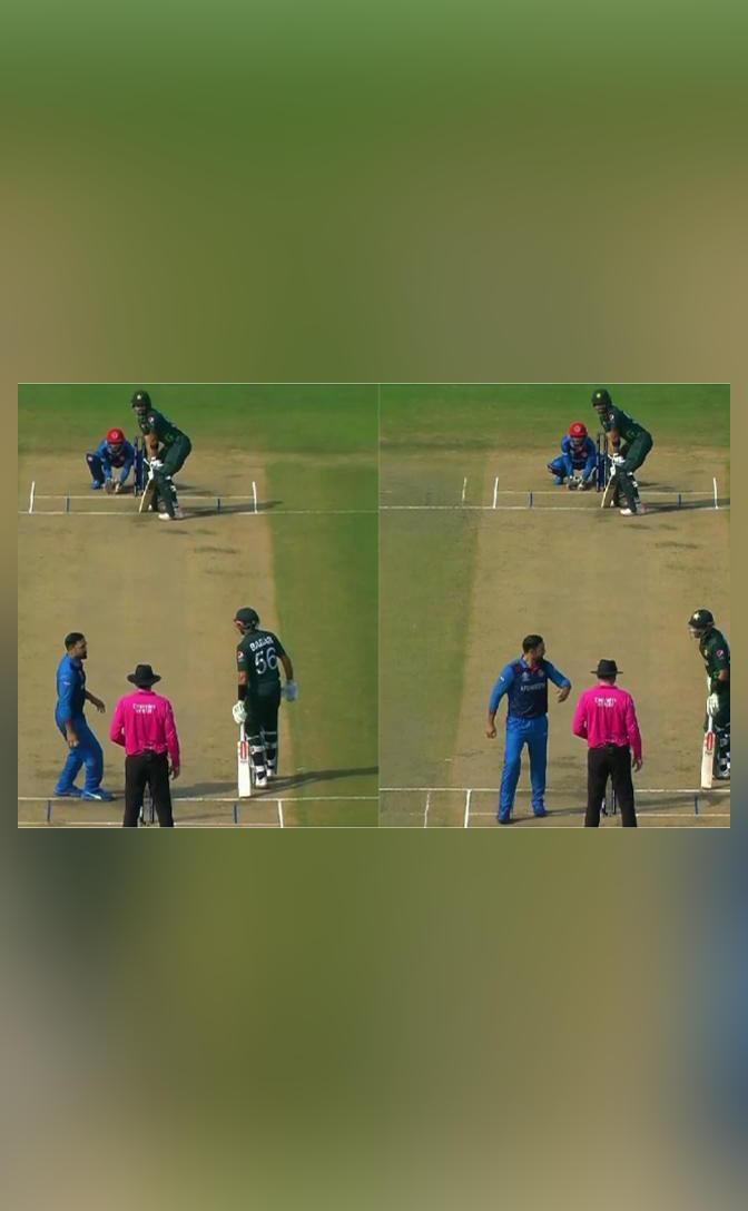 Mohammad Nabi gives 'mankad' warning to Babar Azam, video goes viral