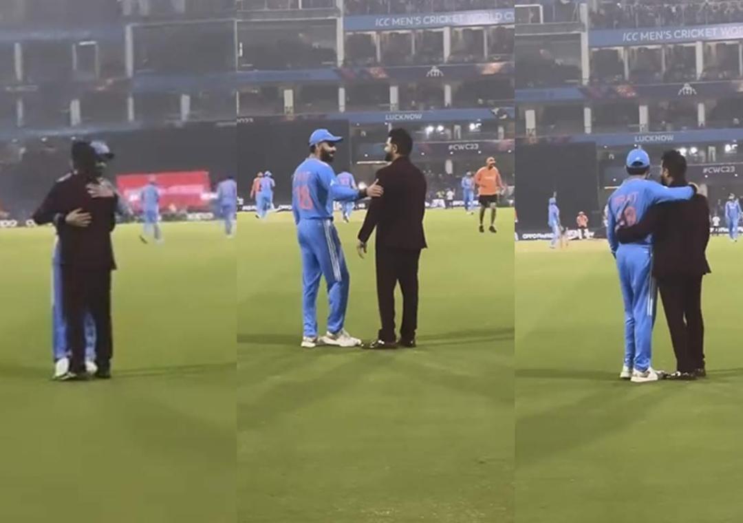 Virat Kohli hugs Suresh Raina during IND vs ENG mid-inning break | ODI ...