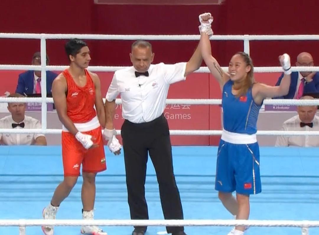 19-year-old Indian boxer Preeti wins bronze medal at Asian Games