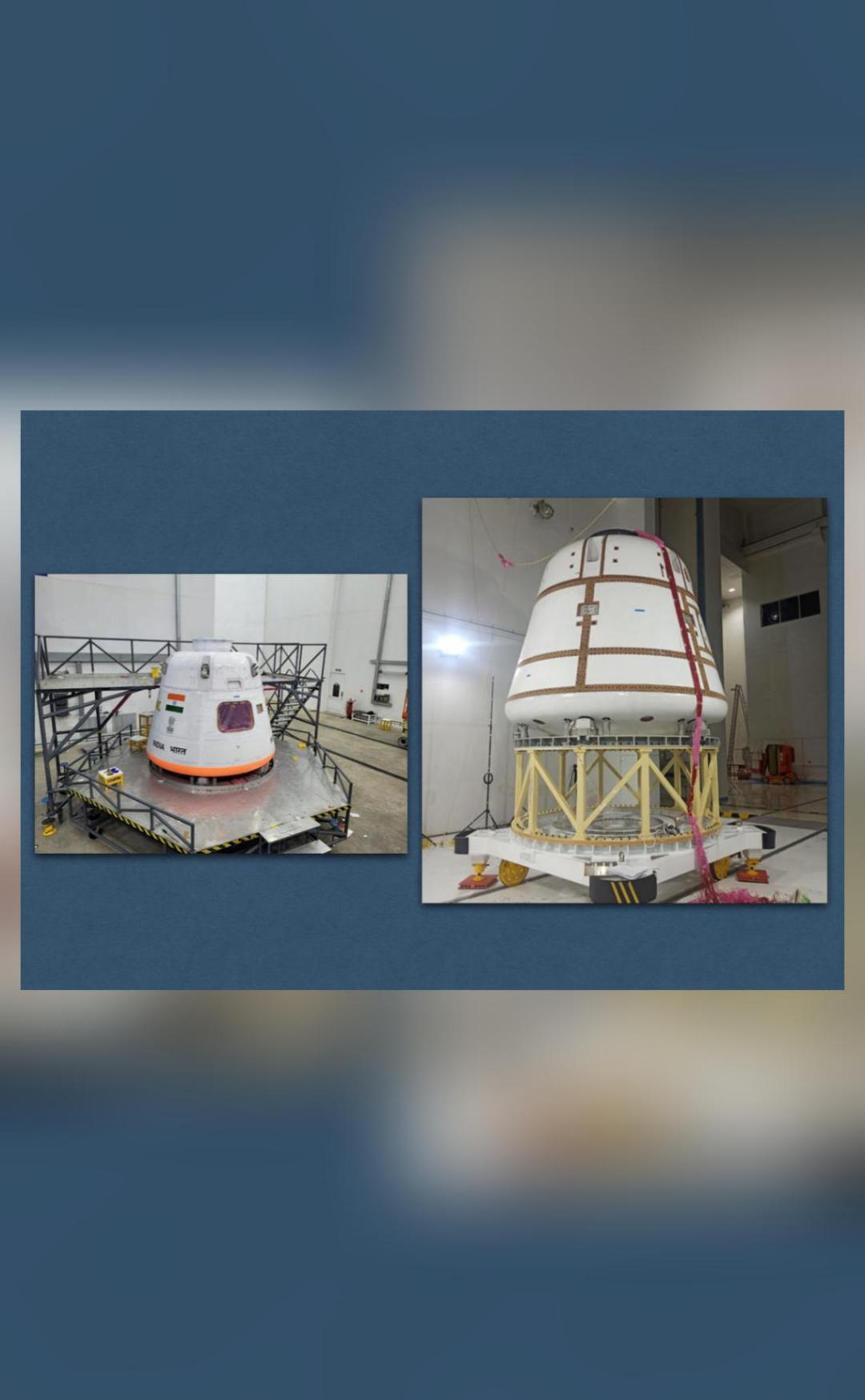 ISRO shares pics of 1st Crew Module for Gaganyaan mission test flight
