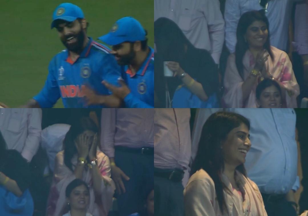 Ravindra Jadeja's wife Rivaba's reaction after his catch near boundary rope goes viral | Sports ...