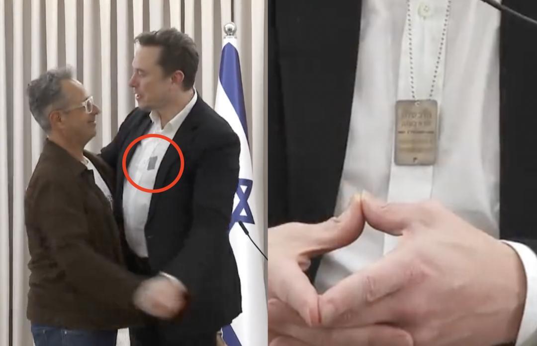 Elon Musk wears dog tag given by Israeli parent; pics surface | World ...