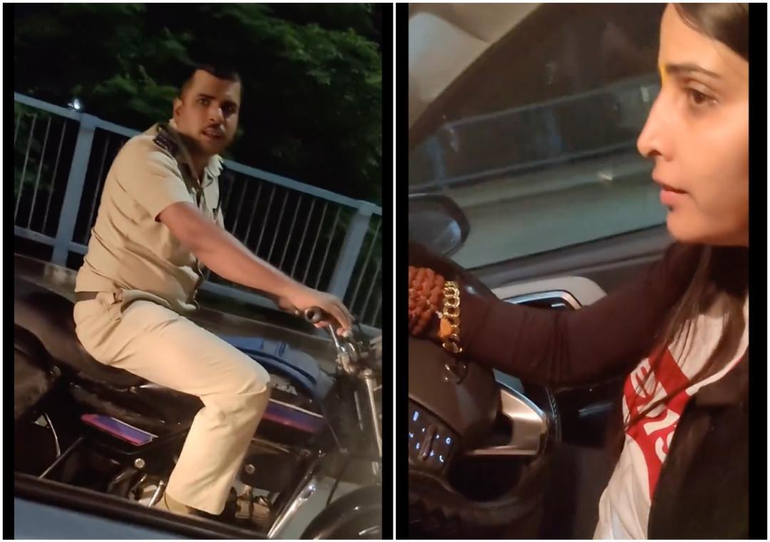 Woman calls out policeman for not wearing helmet, gets trolled for not ...