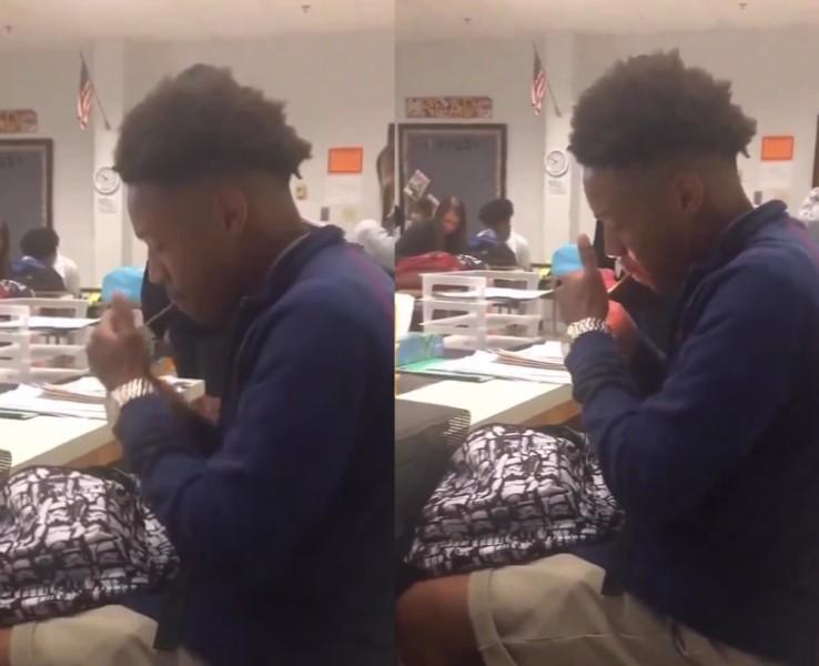 Viral video: Student smokes weed in class | World News | Inshorts