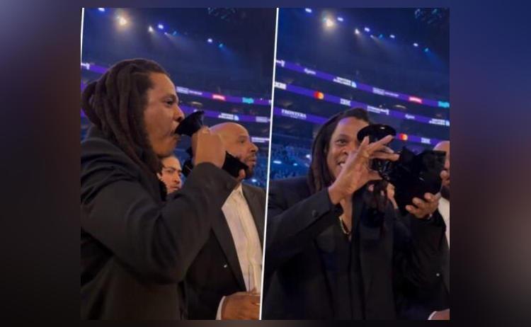 Rapper Jay-Z drinks alcohol from his award at Grammys; video surfaces ...