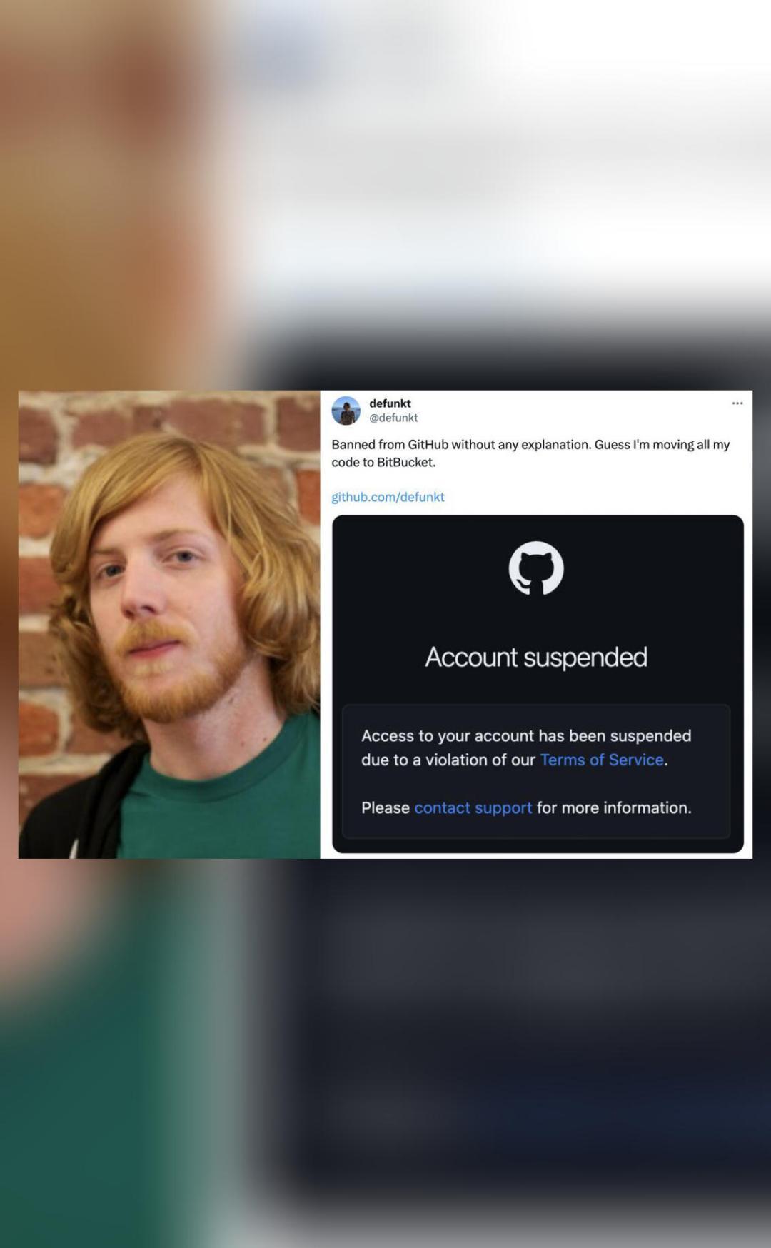 Banned From Github Without Any Explanation Github Co Founder Chris Technology News Inshorts