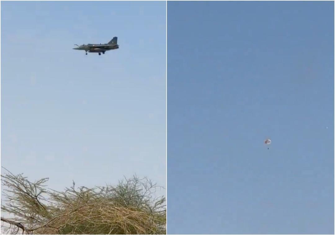 Video shows pilot ejecting IAF's Tejas aircraft moments before crash in Rajasthan | National ...