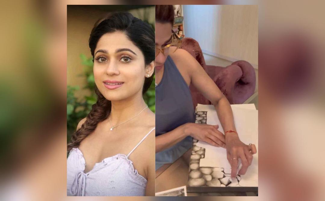Watch: Actress Shamita Shetty stuns fans with her sketching skills ... Watch: Actress Shamita Shetty stuns fans with her sketching skills ...