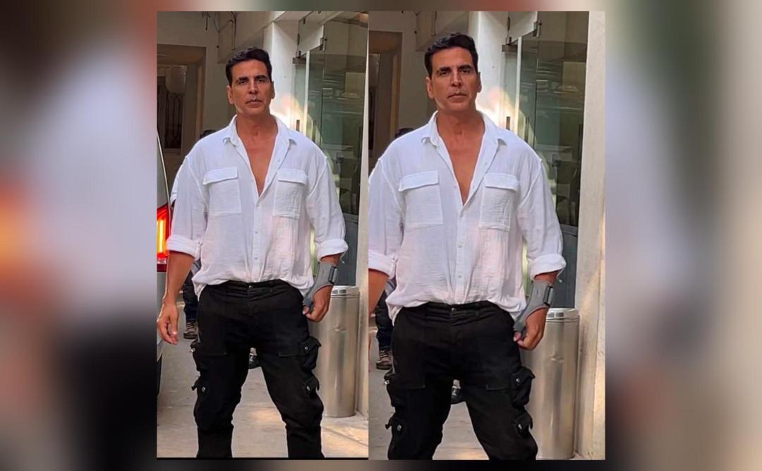 Akshay Kumar spotted with Injury, Fans express concern | Entertainment ... Akshay Kumar spotted with Injury, Fans express concern | Entertainment ...