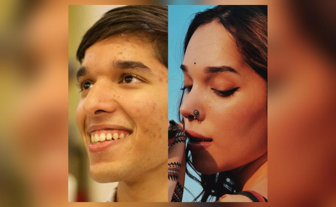 Trans actress Trinetra shares her before-after pics, says 'I find them both beautiful ...