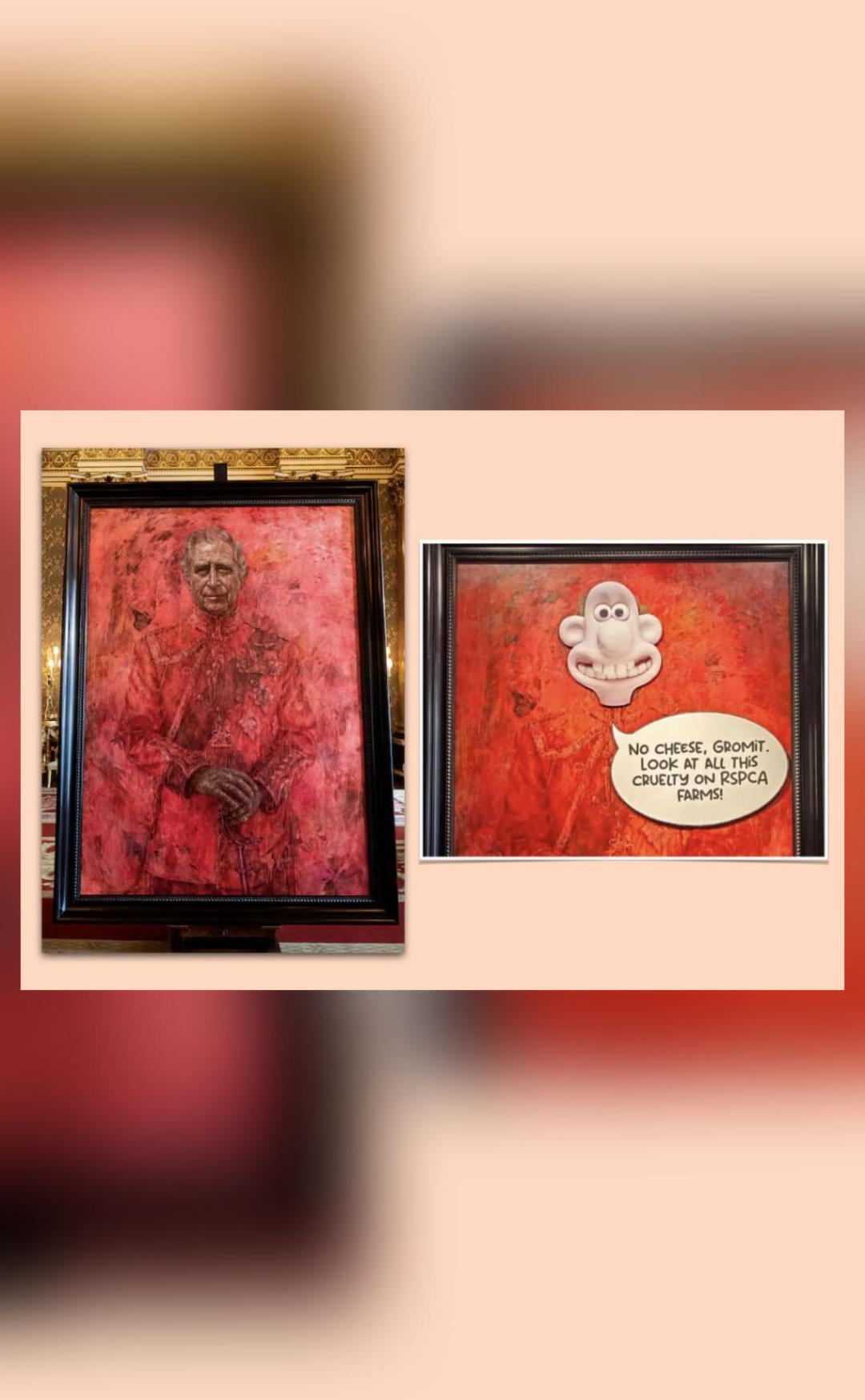 King Charles' 1st official portrait defaced | World News | Inshorts