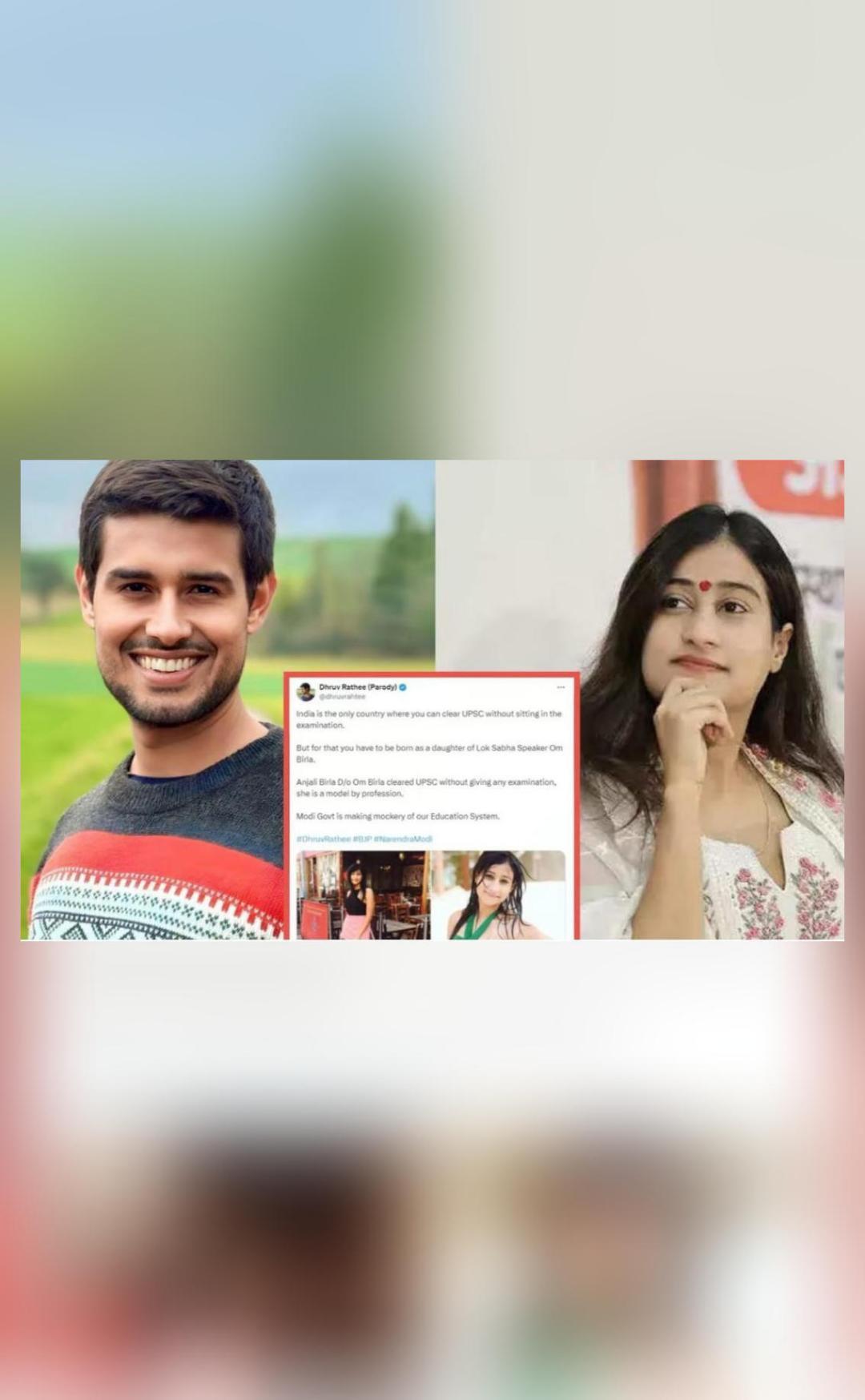 Dhruv Rathee parody account user summoned over fake news on Om Birla's daughter | Politics News ...