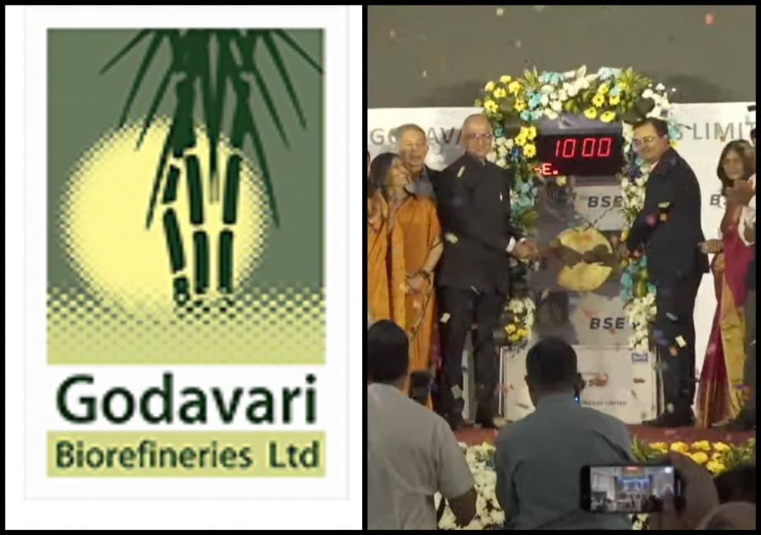Godavari Biorefineries shares list at 12.5% discount to IPO price | Business News | Inshorts