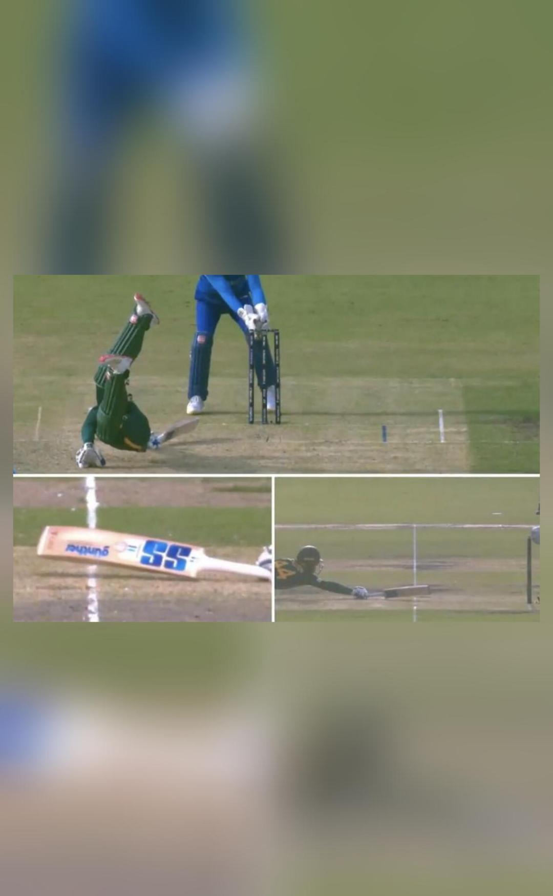 Rickelton gets run-out after ton as his bat stays in air despite ...