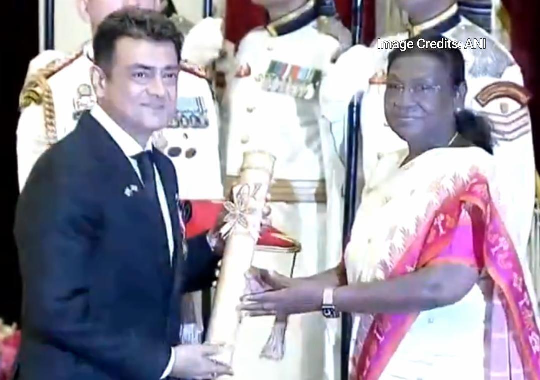 Ajith Kumar receives Padma Bhushan for contribution to cinema ...