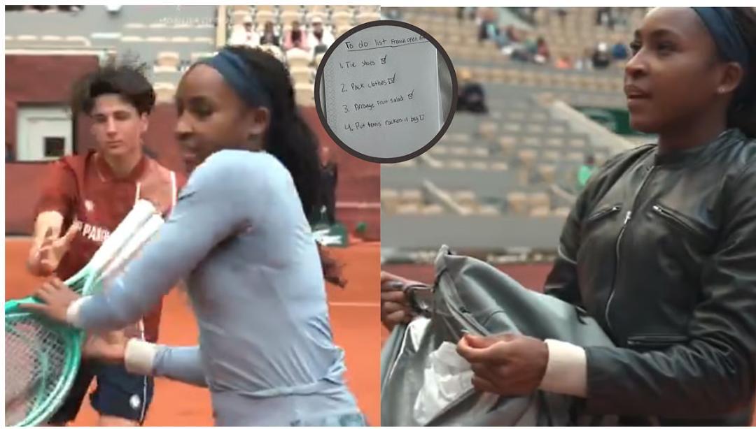 Coco Gauff forgets racquets turns blunder into viral moment | Hatke ...