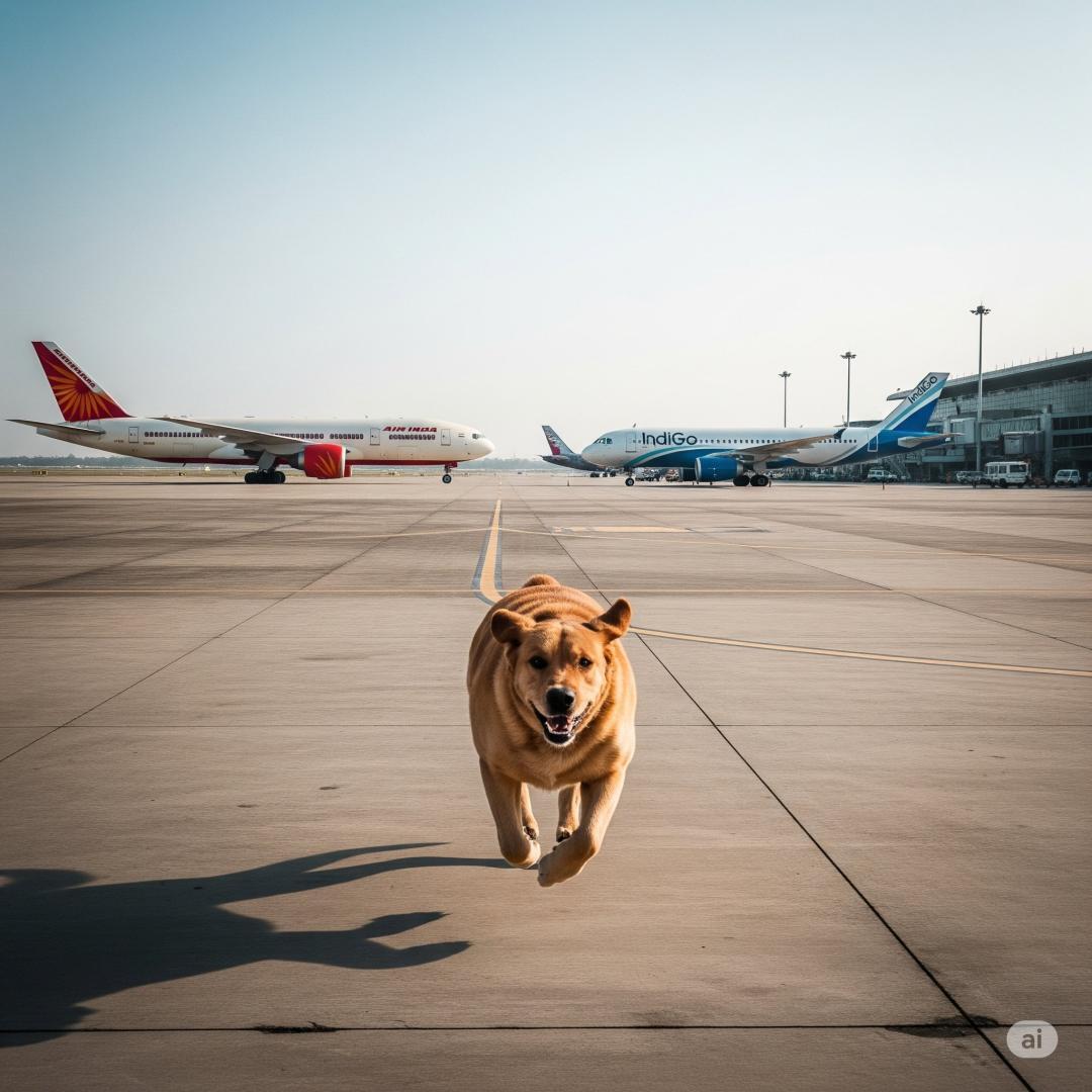 Stray dog on Pune Airport runway delays Air India landing ...