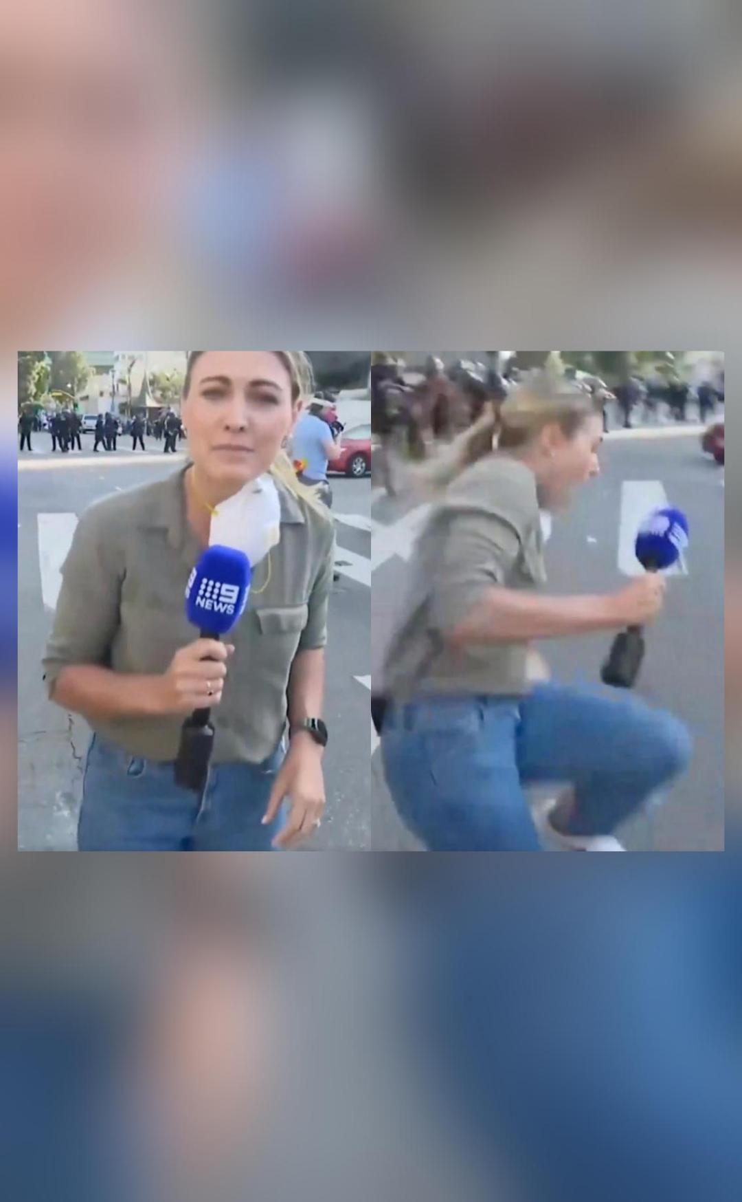 Australian reporter shot with rubber bullet by police during riots in ...