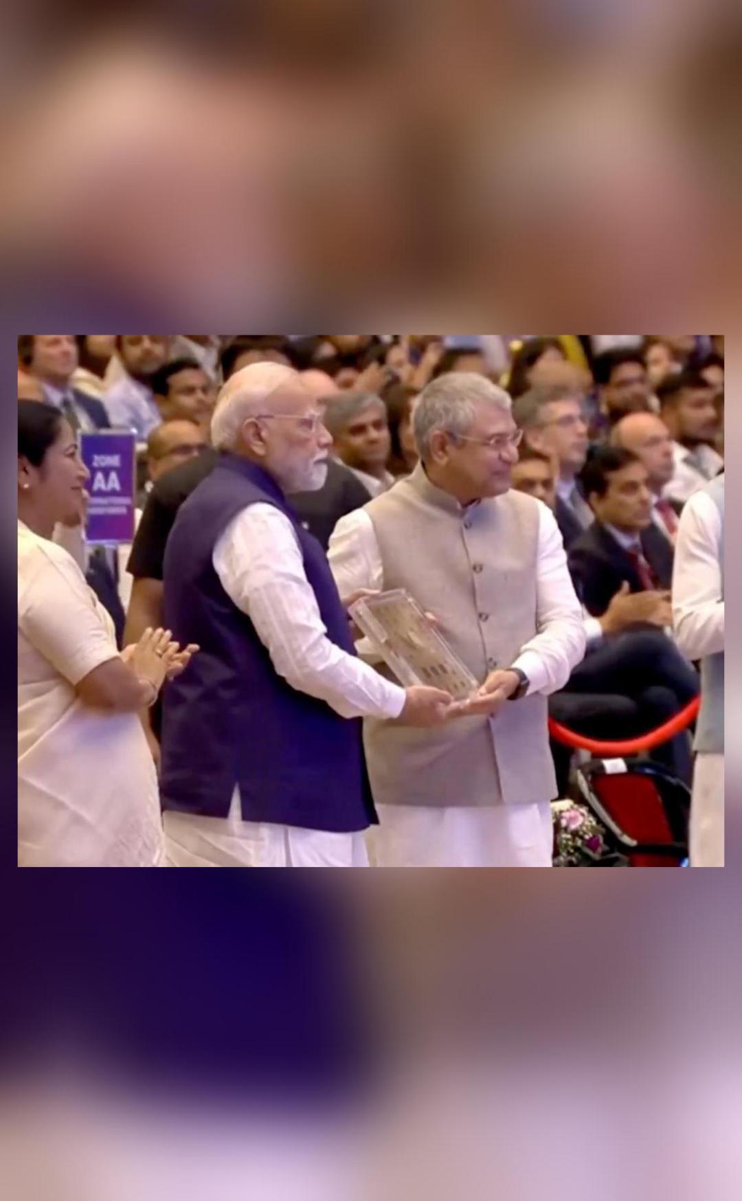 India's first chip Vikram presented to PM Modi, pics surface ...