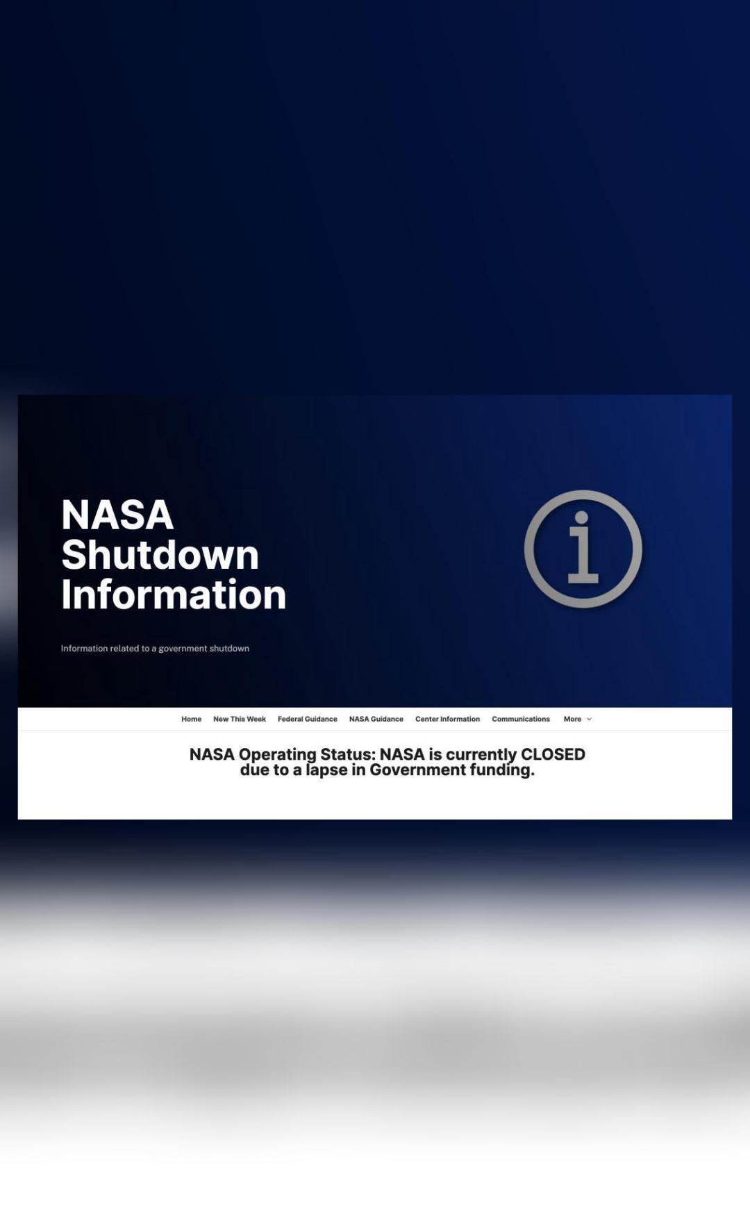 nasa closed
